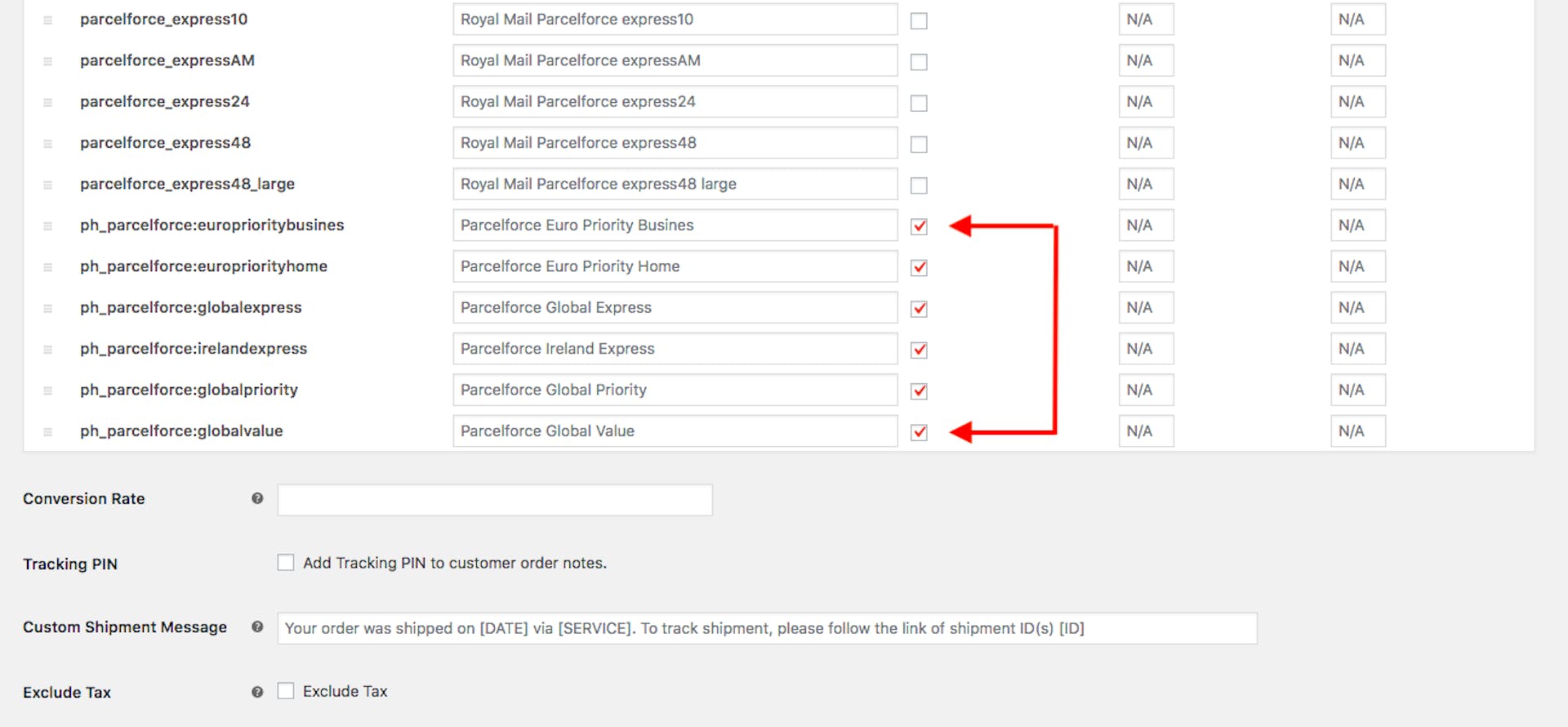 Parcelforce Worldwide Made Easy with WooCommerce Royal Mail Shipping ...