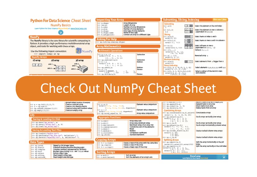 NumPy Cheat Sheet: Data Analysis in Python | HackerNoon