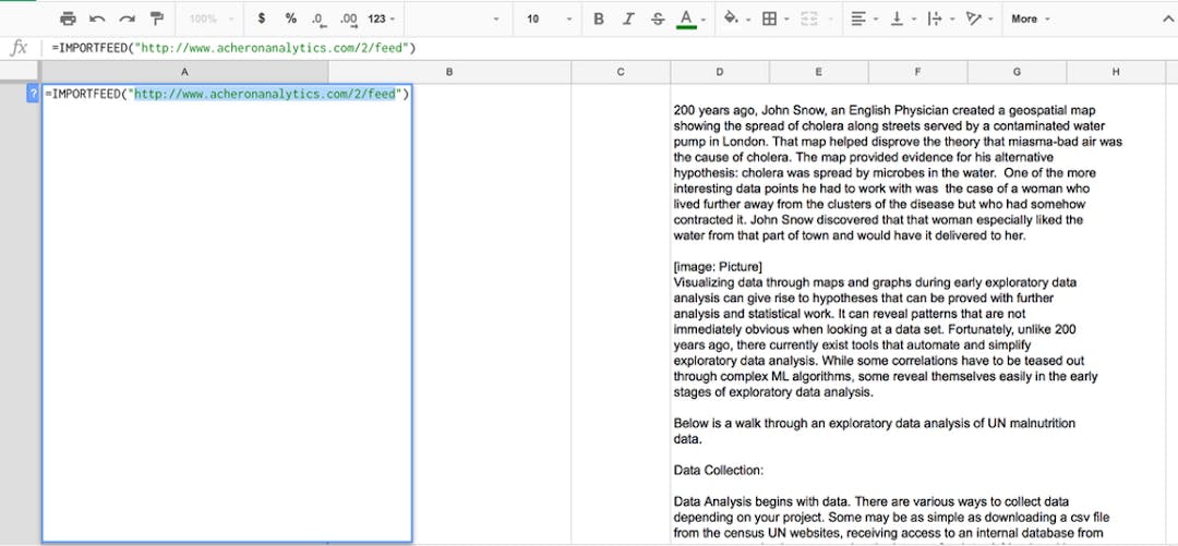 Web Scraping With Google Sheets | HackerNoon