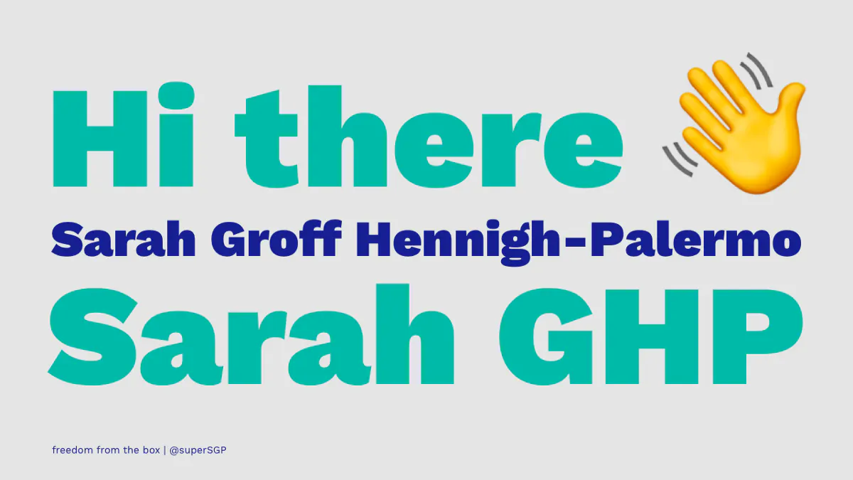 Sarah Groff Hennigh Palermo