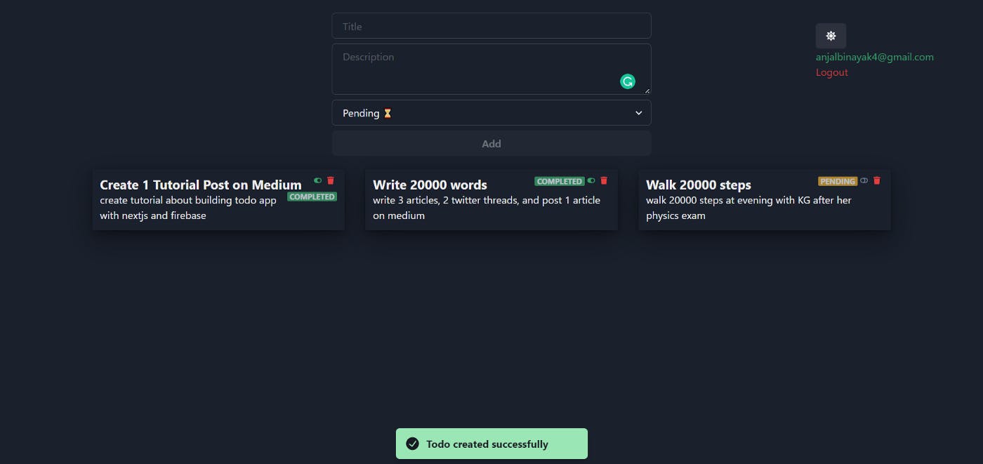 Creating A Todo App With Nextjs And Firebase Hackernoon 0723