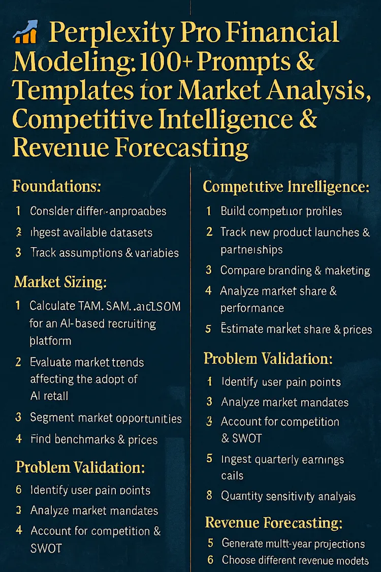 Democratize Financial Modeling With Perplexity Pro (100+ Prompts ...