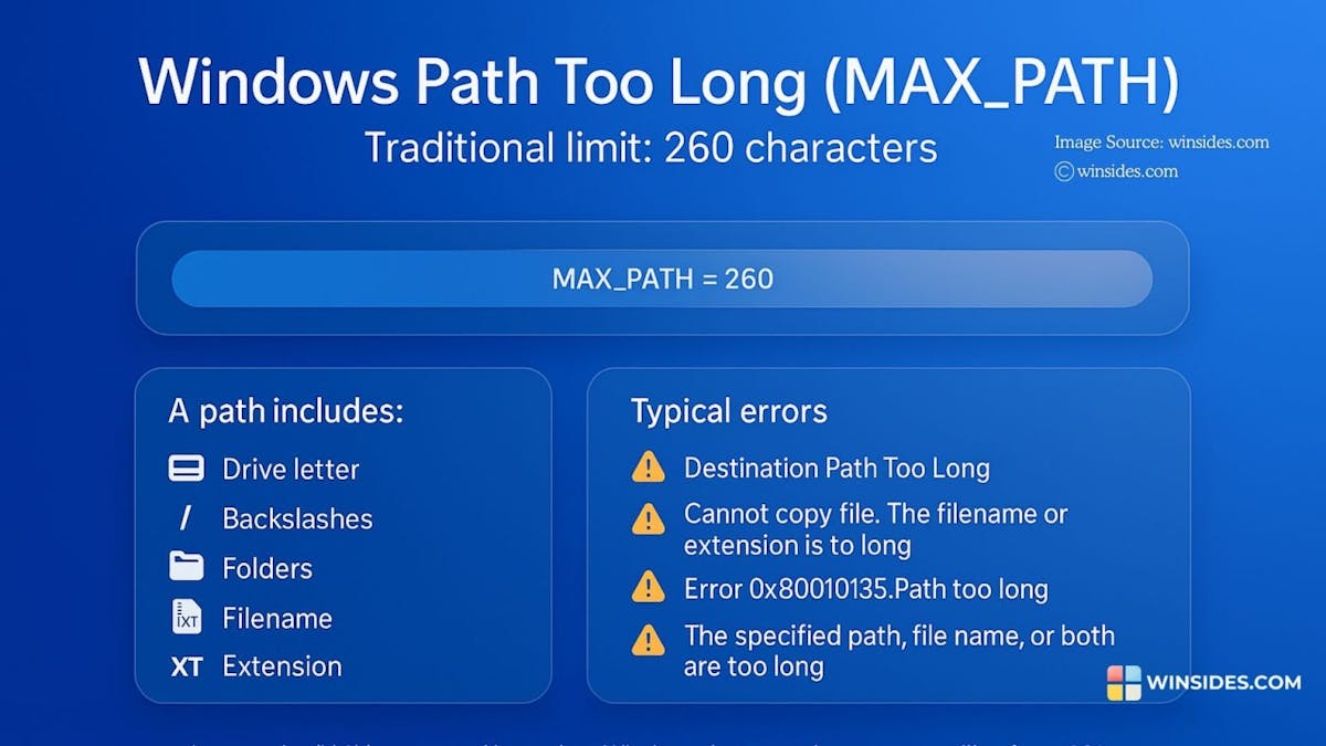 How to Enable Long Paths on Windows 11 and Fix Error 0x80010135 ...