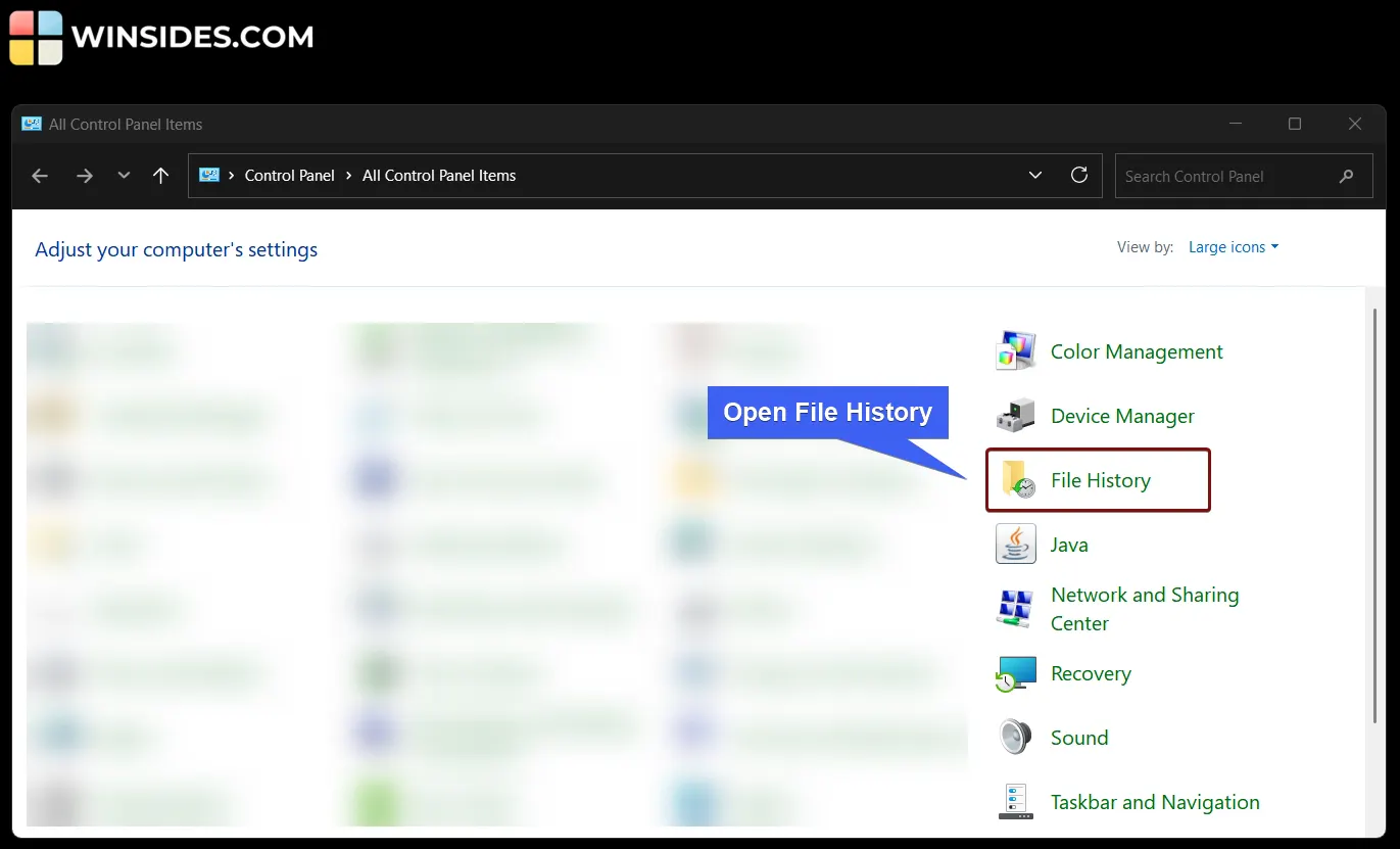 How to Turn On File History in Windows 11 Using Control Panel ...