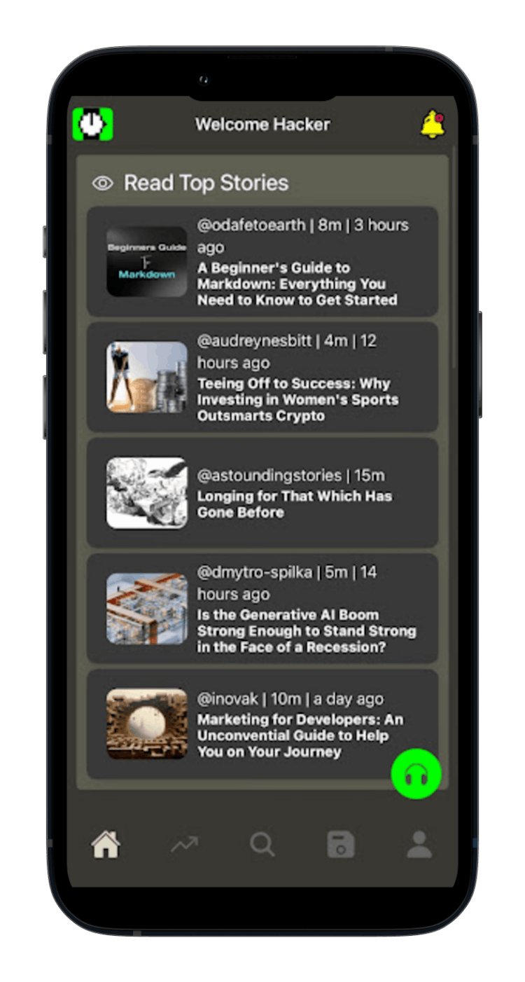 What's on the HackerNoon App Home Screen? | HackerNoon