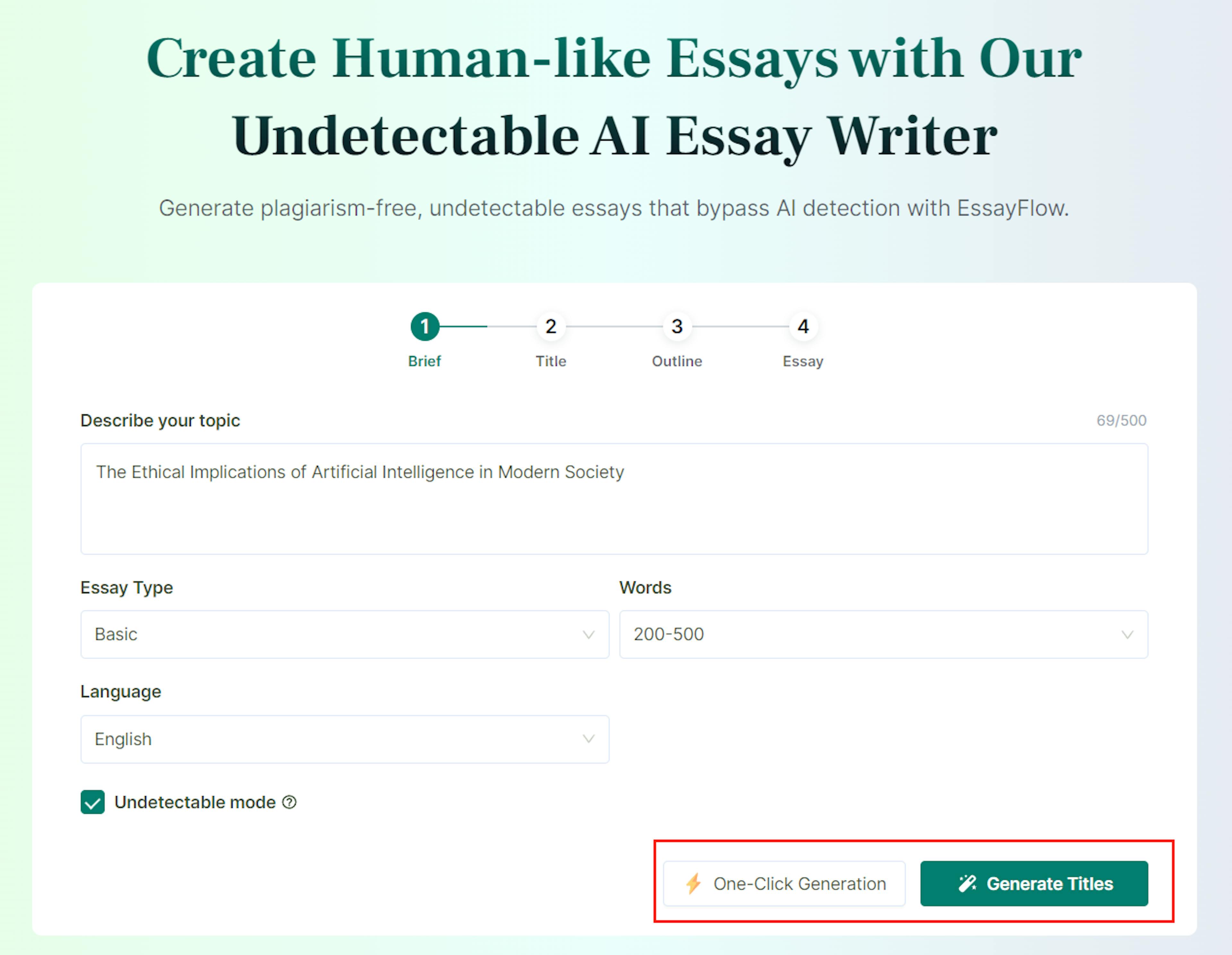 EssayFlow Review: Setting the Standard for Undetectable AI Essay ...