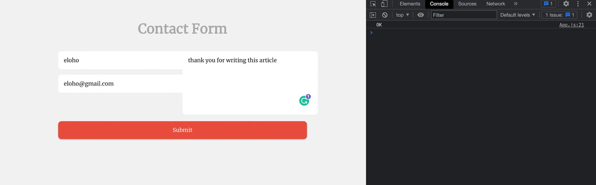 Intégration d'un formulaire de contact avec EmailJS dans React | HackerNoon