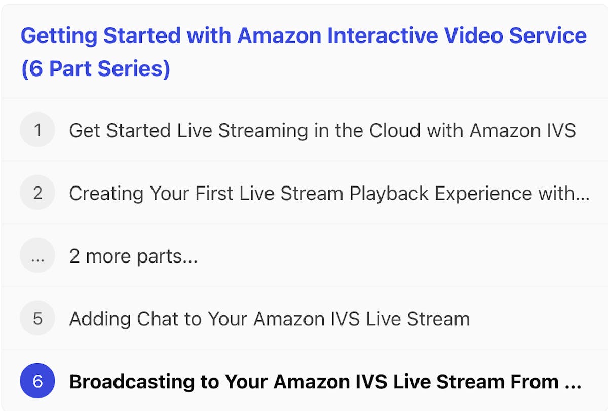 How to Broadcast to Your Amazon IVS Live Stream From a Browser | HackerNoon