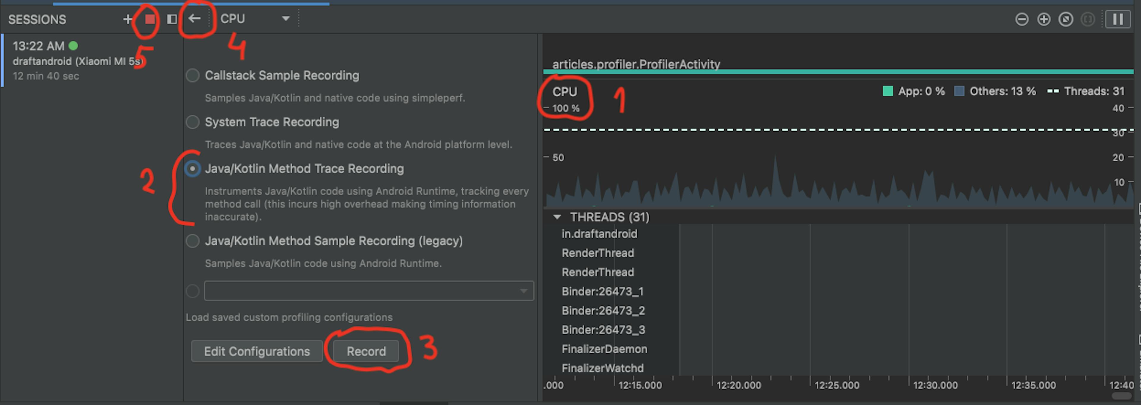 Recording Stack Trace Methods and Their Analysis With Profiler | HackerNoon