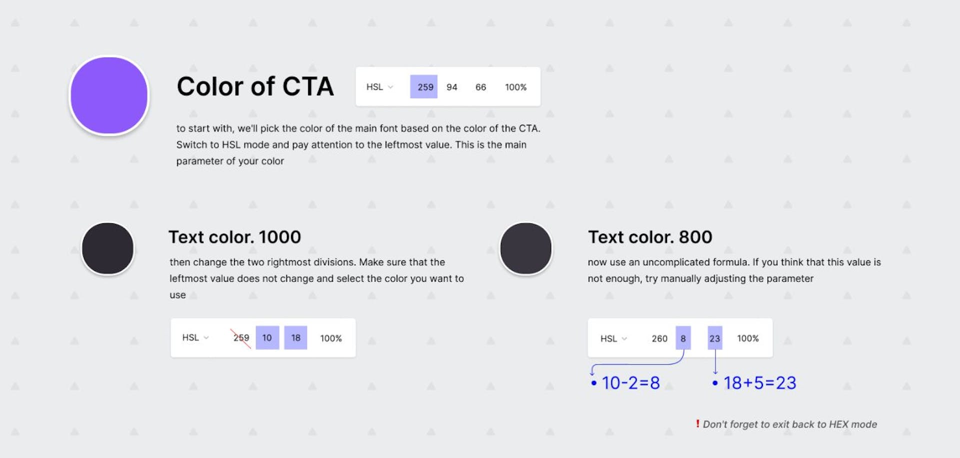 How to select colors and determine shades for different states: Hover ...
