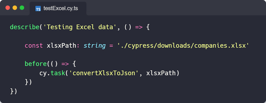 How to Test Excel Data With Cypress | HackerNoon