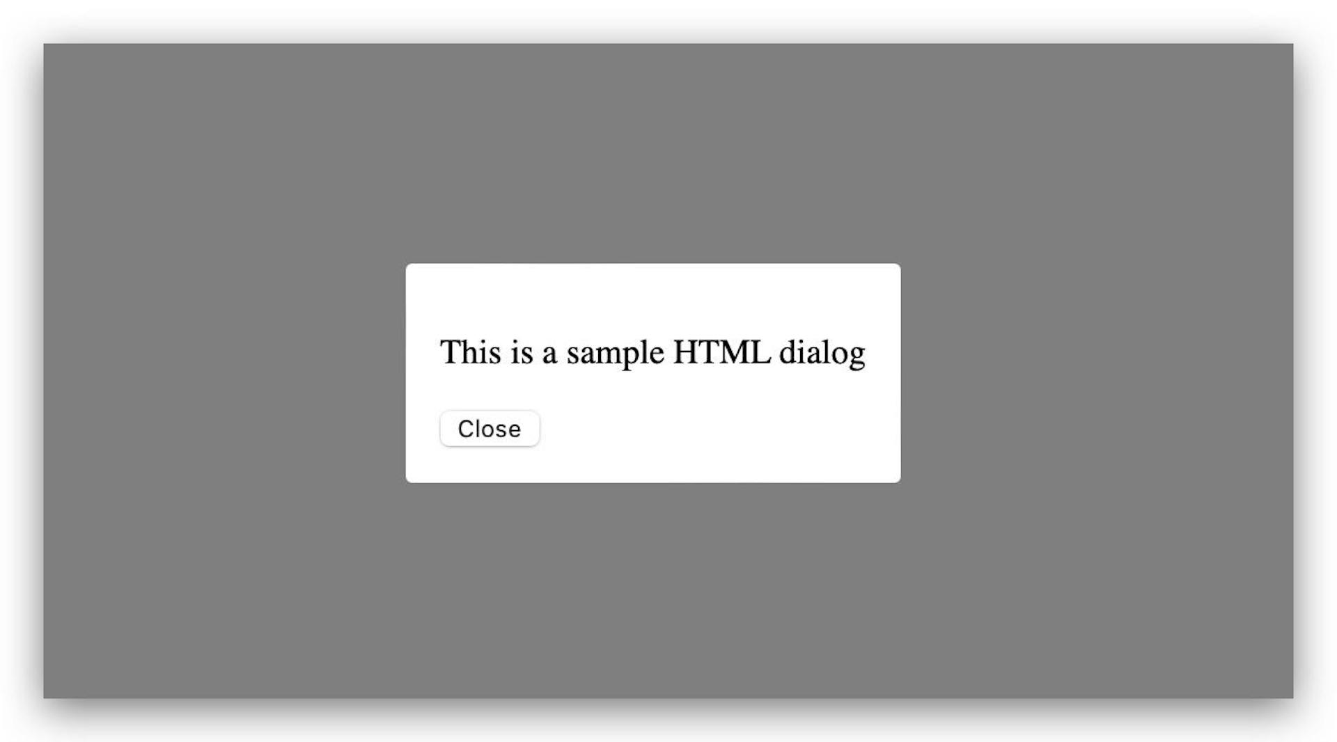 Saying Adios to Custom Modals: Introducing the HTML Tag | HackerNoon