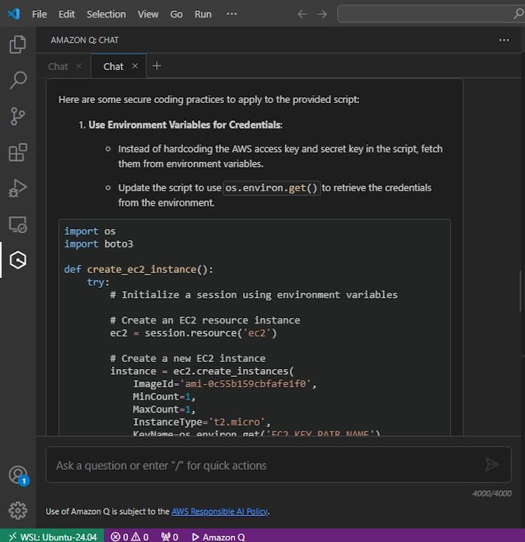 Generative AI: Can we Accelerate Infrastructure as Code With Amazon Q? | HackerNoon