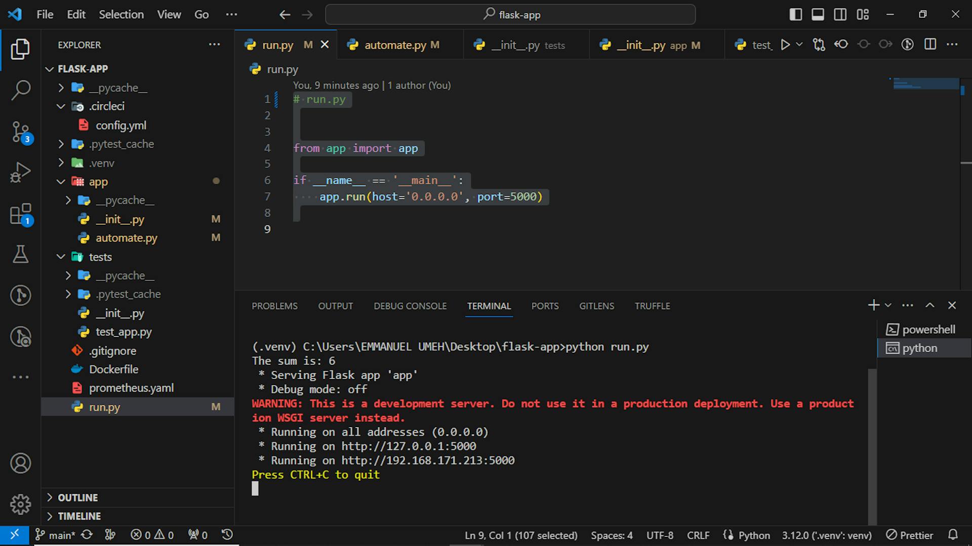 Building a DevOps Automated Deployment Pipeline using Flask, Aptible, CircleCI, and Prometheus ...