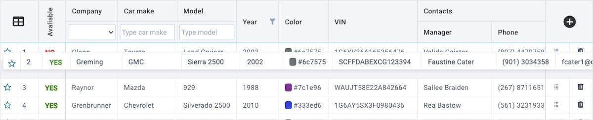 Webix Datatable. From a simple table to a complex solution | HackerNoon