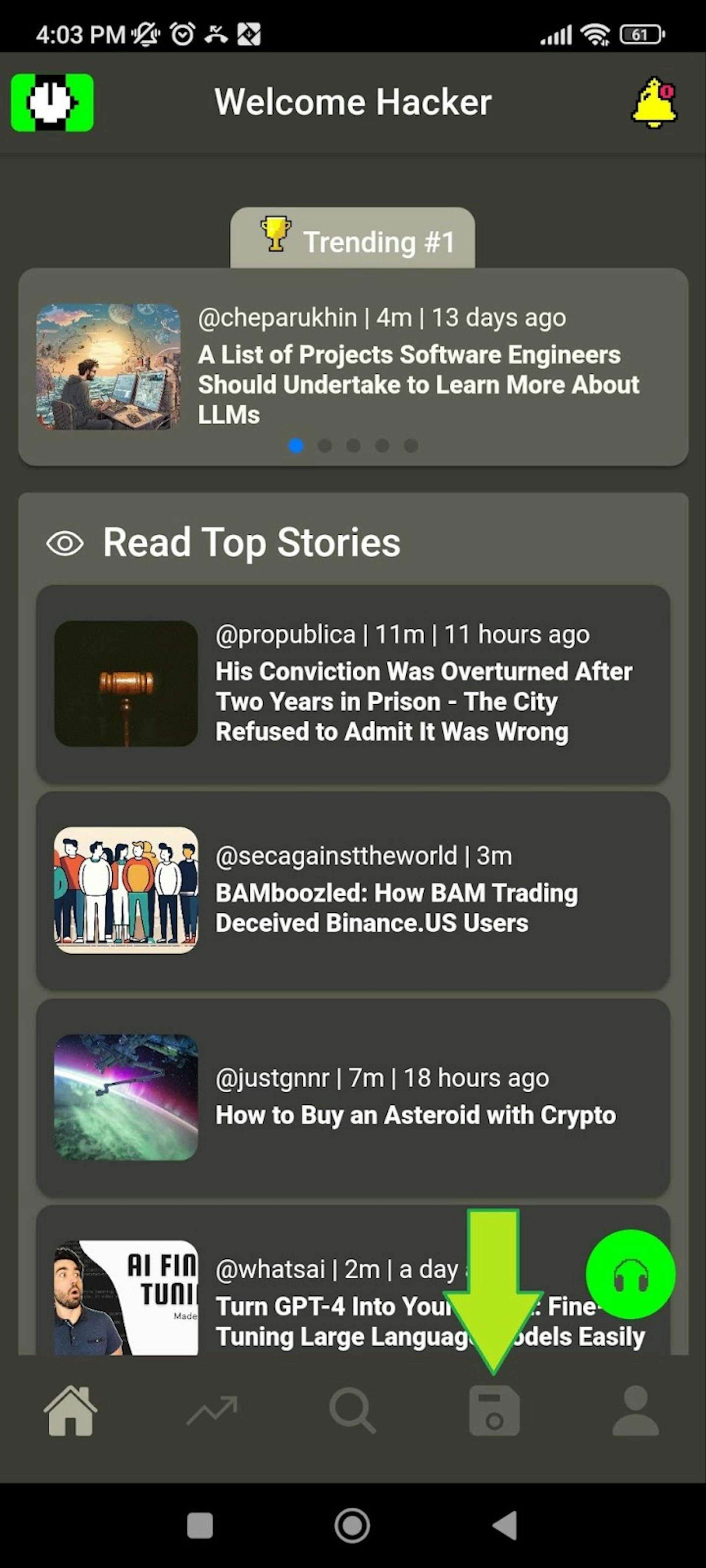Viewing Your Personalized Curated Stories on the HackerNoon App | HackerNoon