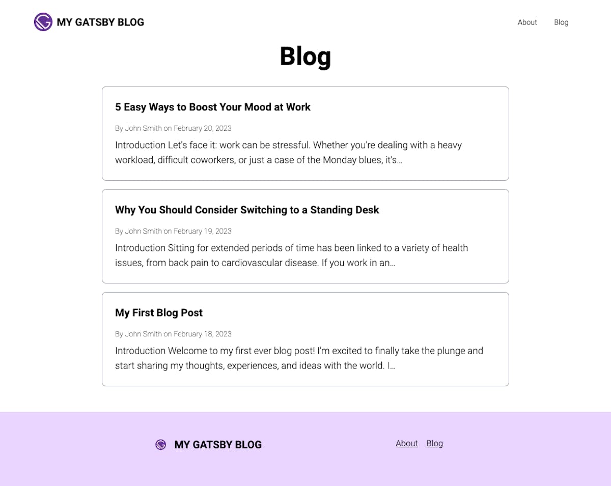 How to Build a GatsbyJS Blog (Part 3): The Blog and Post Pages | HackerNoon