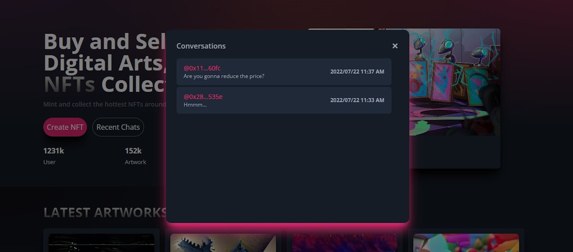 How to Build a Profitable NFT Marketplace with React, Solidity, and CometChat | HackerNoon