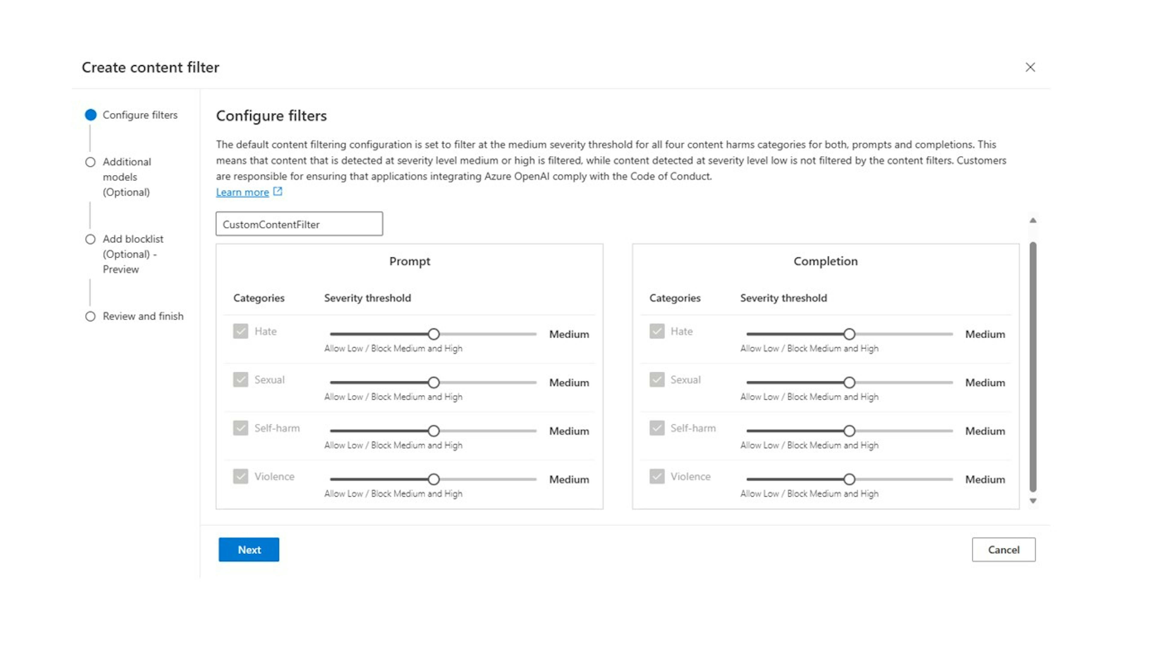 How to Tailor Content Filtering with Azure OpenAI Service in Azure OpenAI Studio | HackerNoon