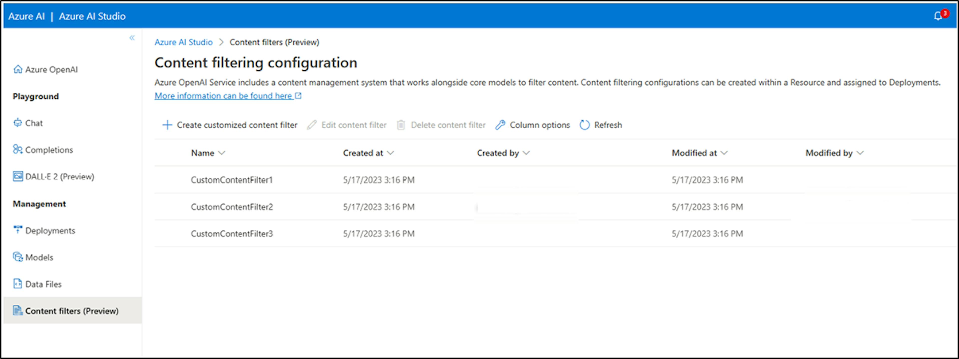 How to Tailor Content Filtering with Azure OpenAI Service in Azure OpenAI Studio | HackerNoon