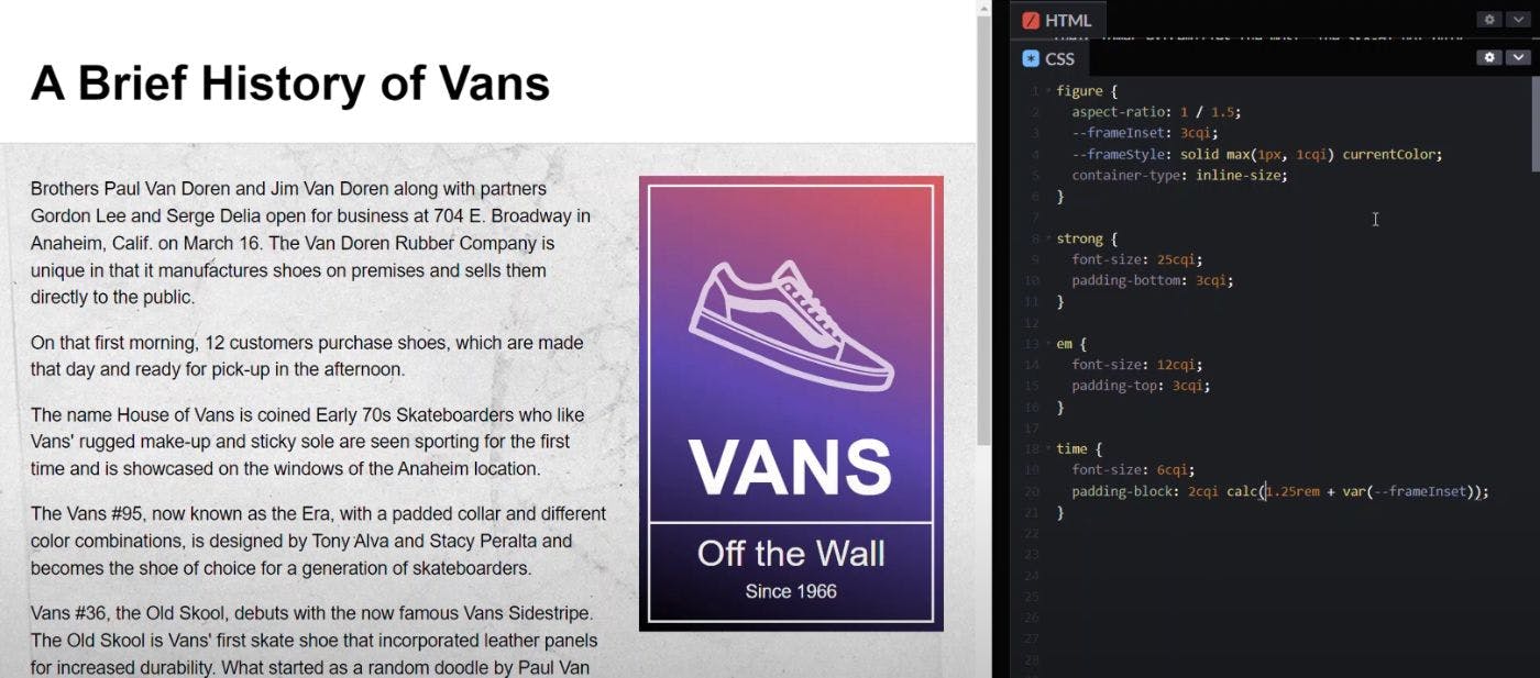 Html How To Resize Markup Like An Image With Css Container Queries 8013