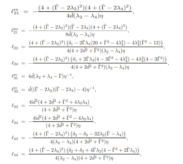 Multiple Quantum Mpemba Effect: Exceptional Points and Oscillations: Appendix A: Eigenvectors ...