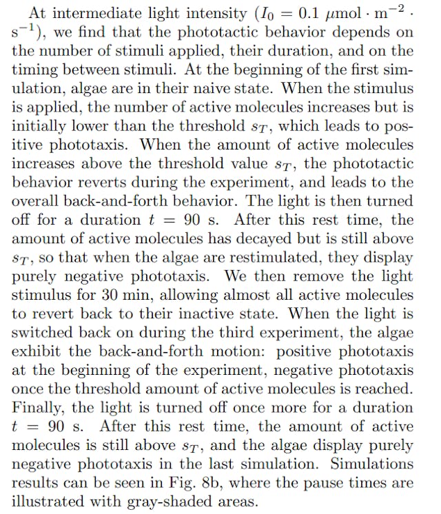 Short-term Memory Effects in the Phototactic Behavior of Microalgae ...