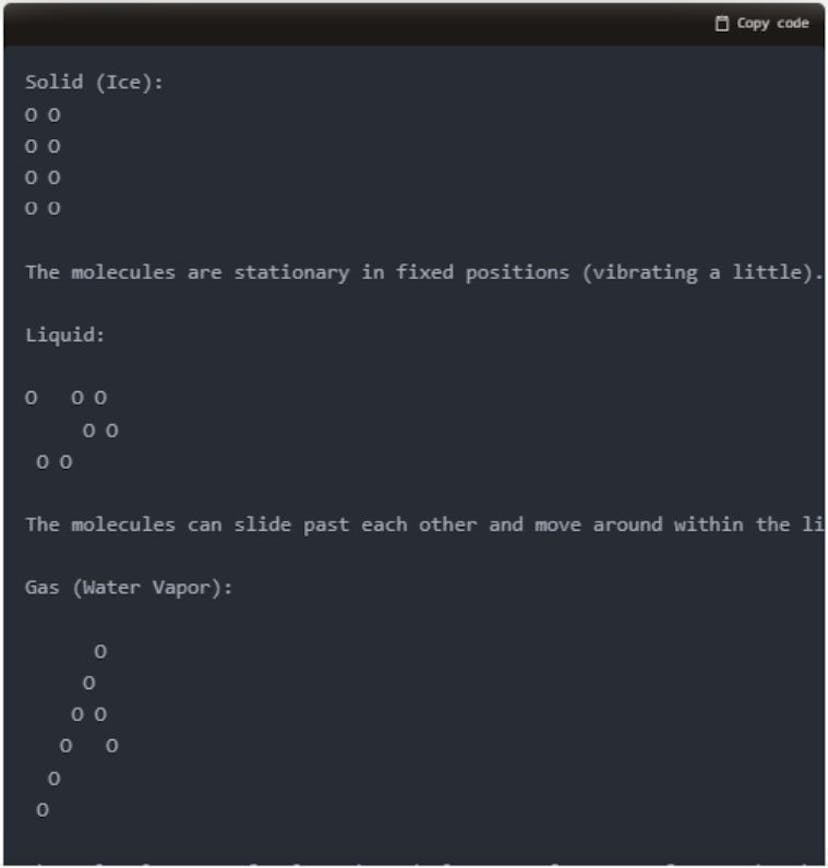 GenAIbots Explain Animated Representation of Water Molecules Undergoing Phase Changes | HackerNoon