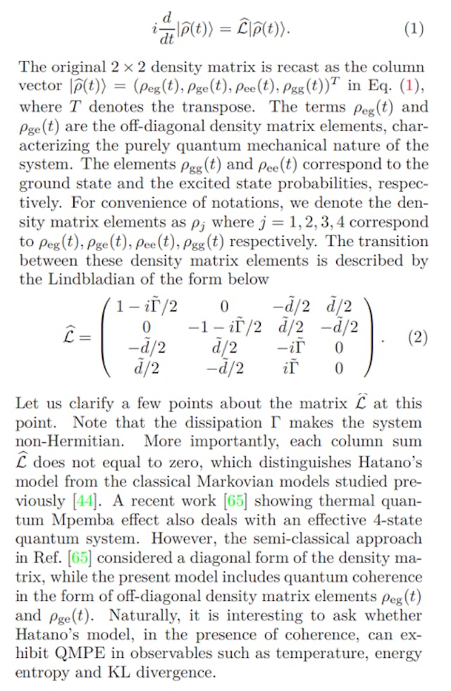 Multiple Quantum Mpemba Effect: Exceptional Points and Oscillations: Model and Protocol | HackerNoon