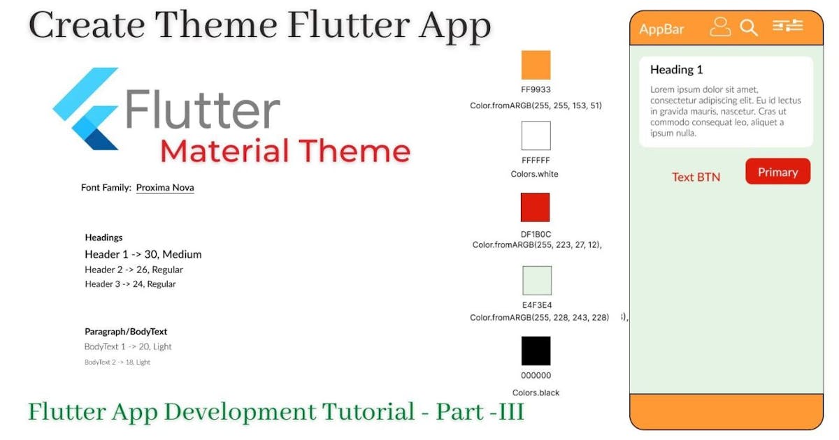 How To Define A Flutter Theme Hackernoon