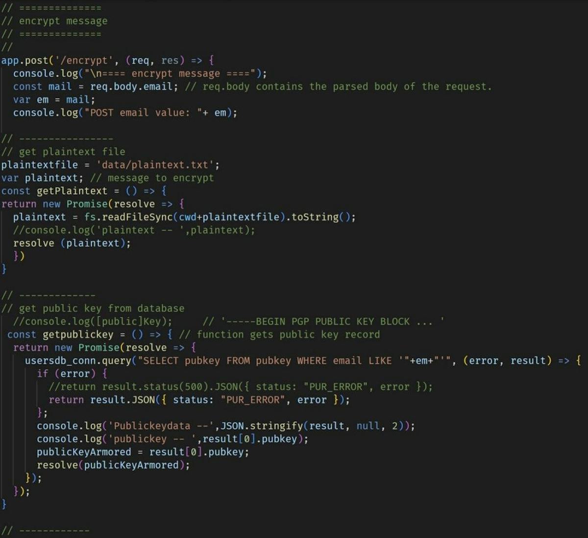 A Nodejs Tutorial: OpenPGP Crypto Functions on a Node API Server ...