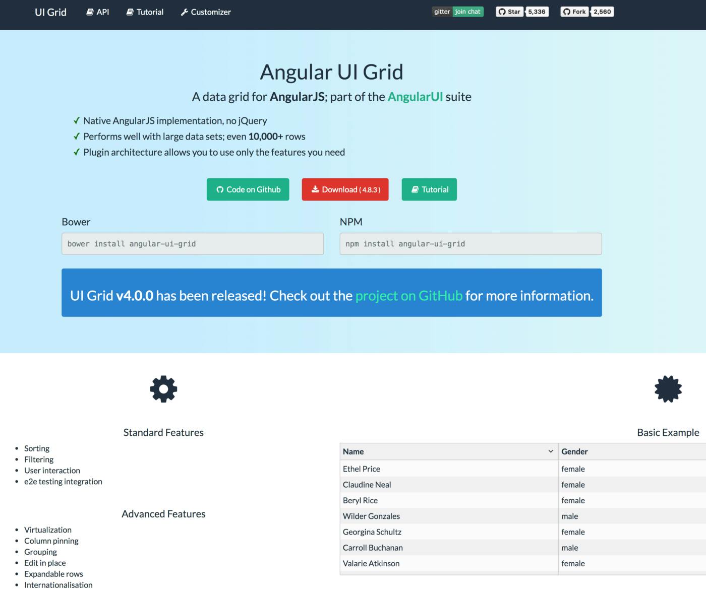 10 Data Table Libraries for JavaScript | HackerNoon