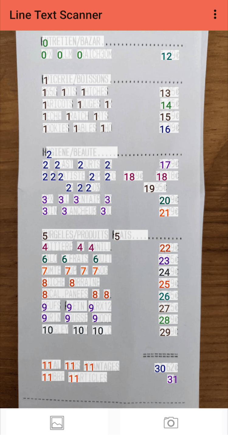 Using Google MLKit Text Recognition to Scan Tabular Data | HackerNoon