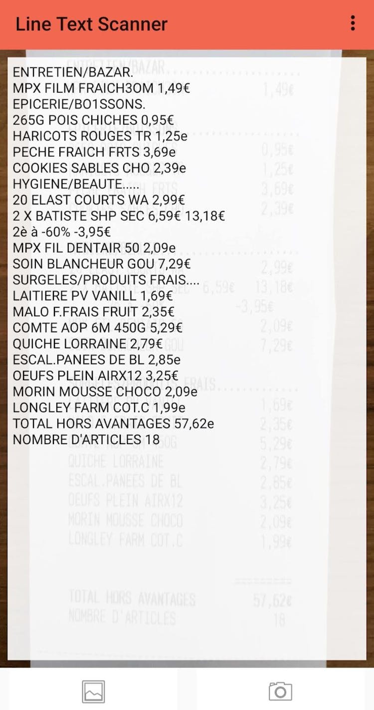 Using Google MLKit Text Recognition to Scan Tabular Data | HackerNoon