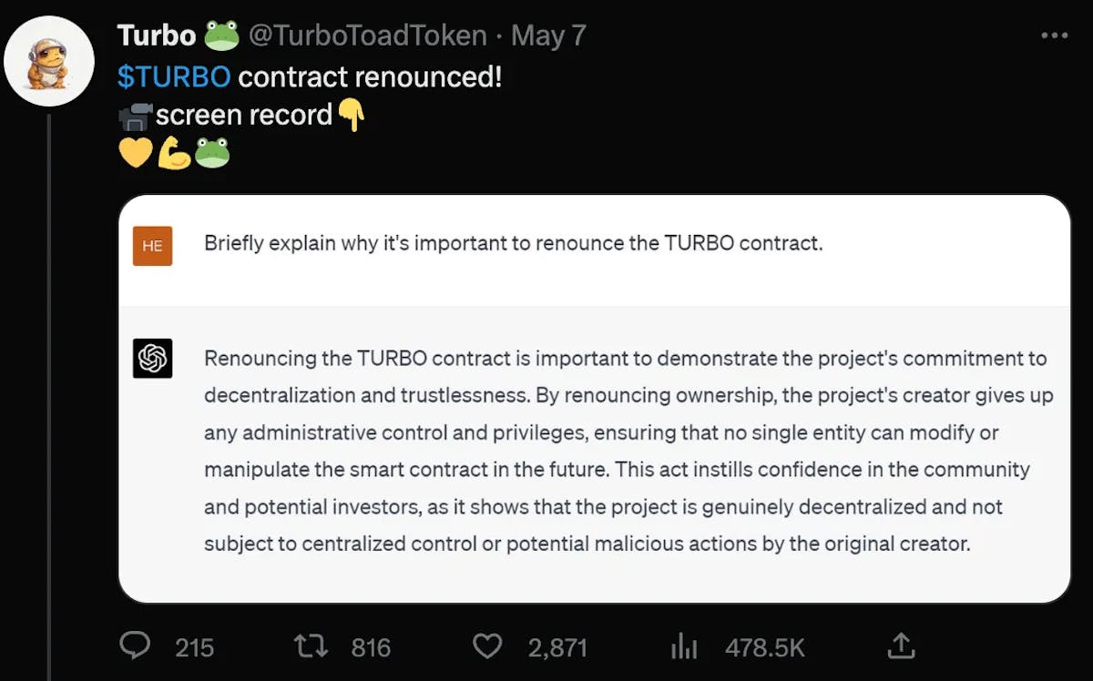 The Making of the $Turbo Meme Coin With ChatGPT: The Joke That Became a ...