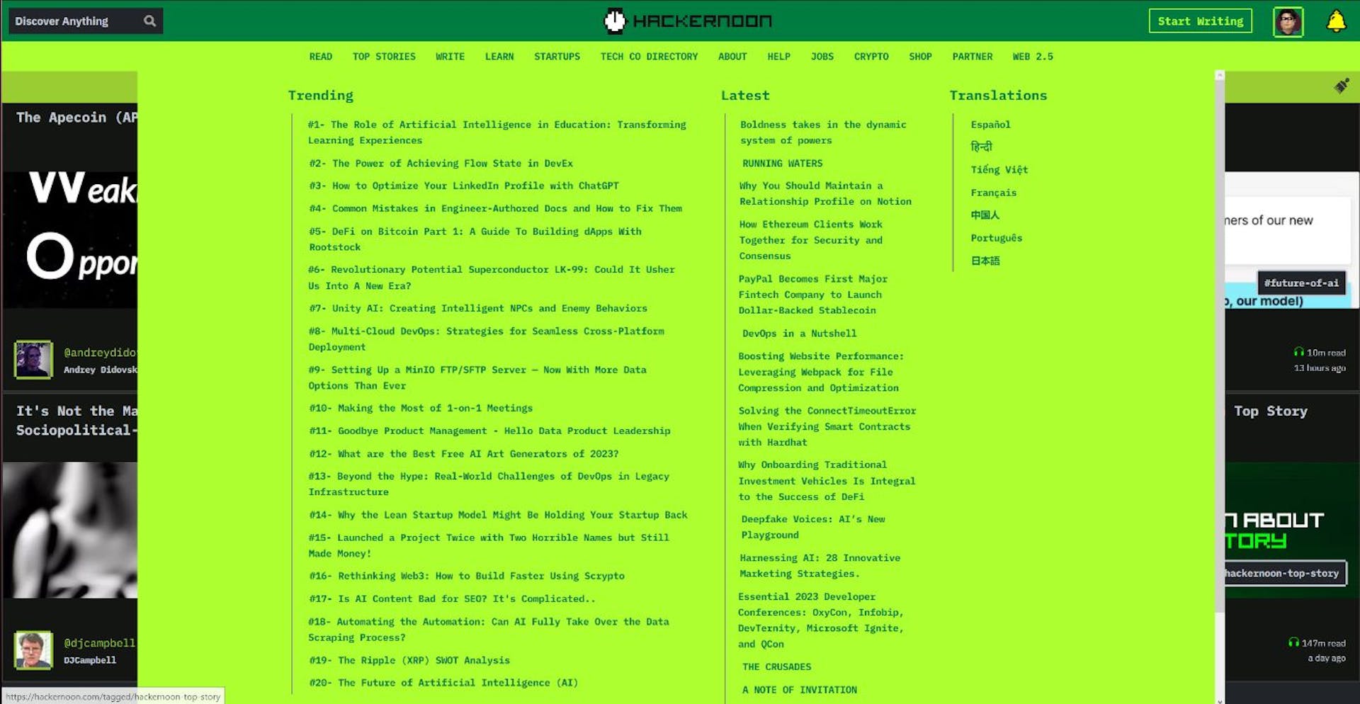 HackerNoon - A User Experience Analysis: Part 1 | HackerNoon