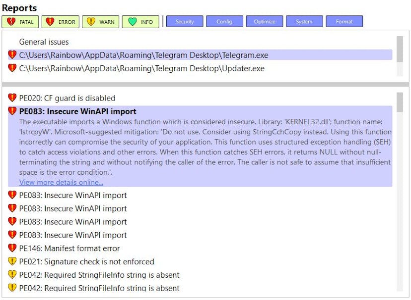 How to Perform a Static Analysis of Your Project Executables! | HackerNoon