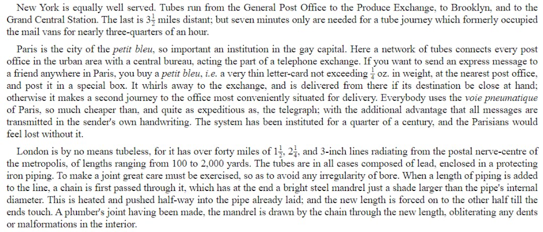 PNEUMATIC MAIL TUBES | HackerNoon