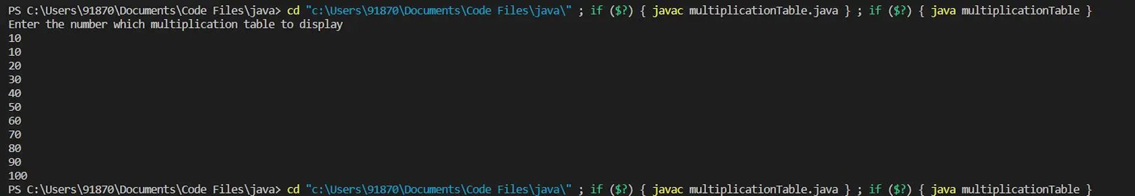 Java Program to Generate Multiplication Table of the Input Number | HackerNoon
